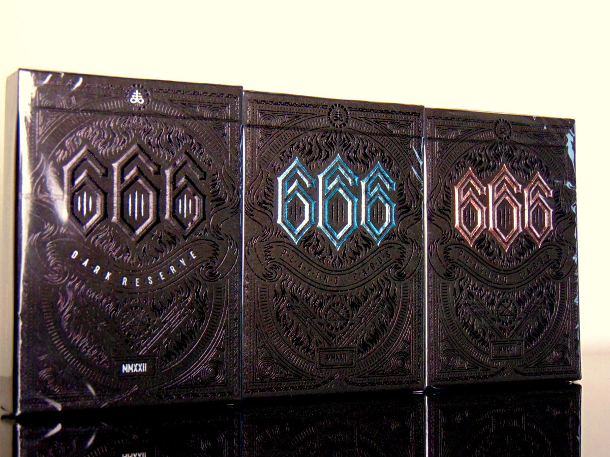 666 Rose Gold & Frostbite Playing Cards Standard Set by Riffle Shuffle – Curated Cards